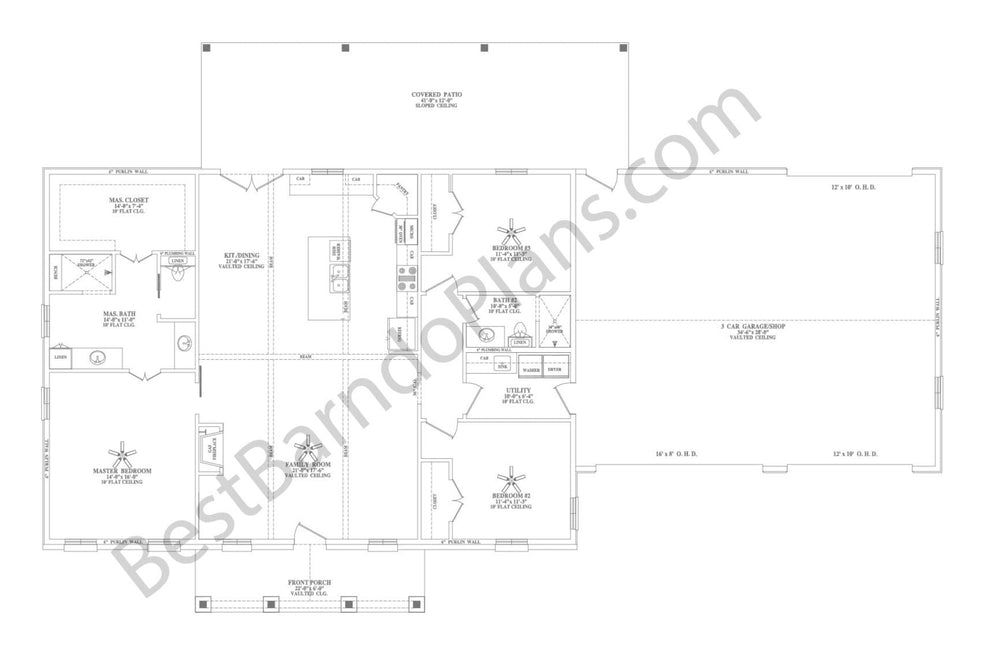 Countryside Villa Plan – BEST BARNDO PLANS